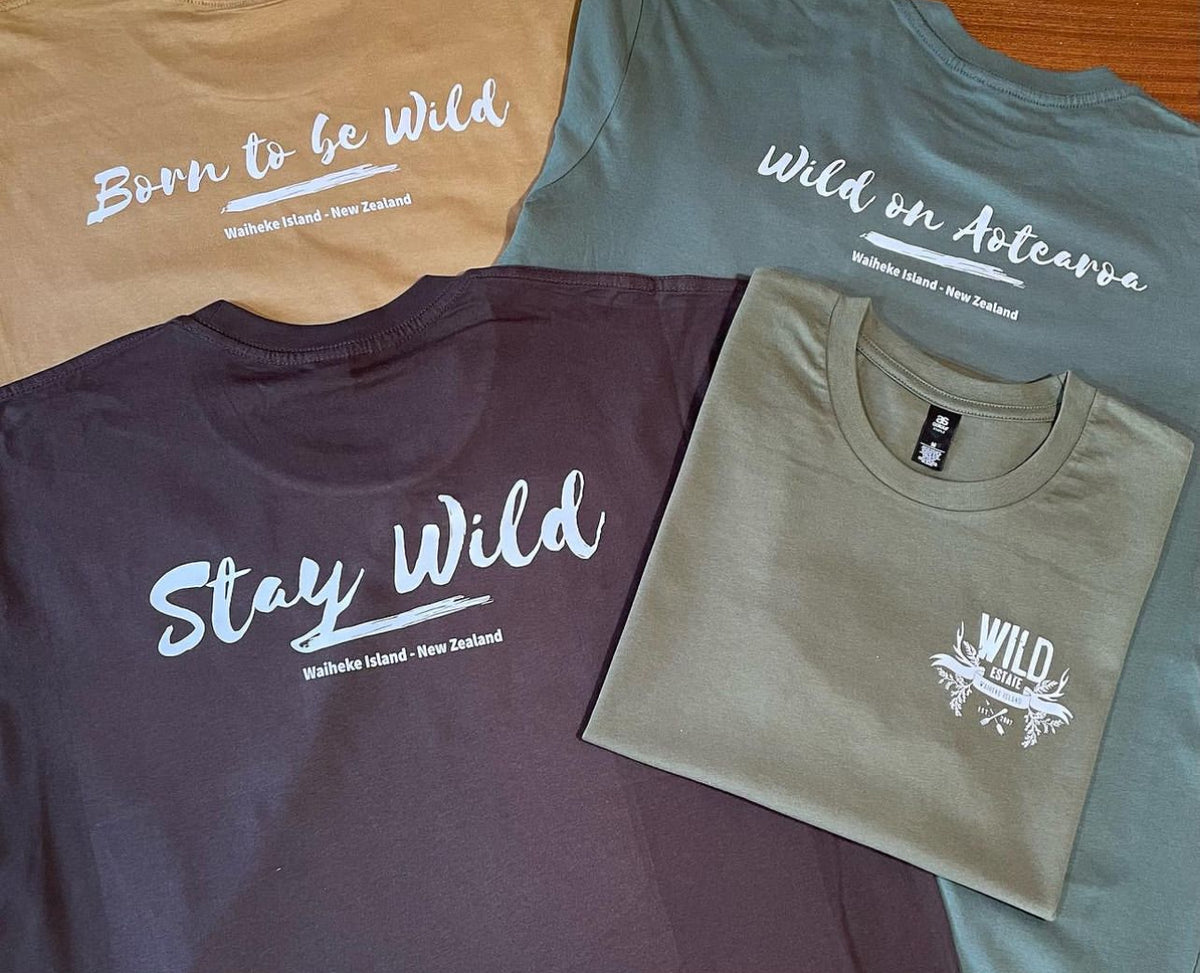 Stay Wild T-Shirts – Wild Estate Vineyard